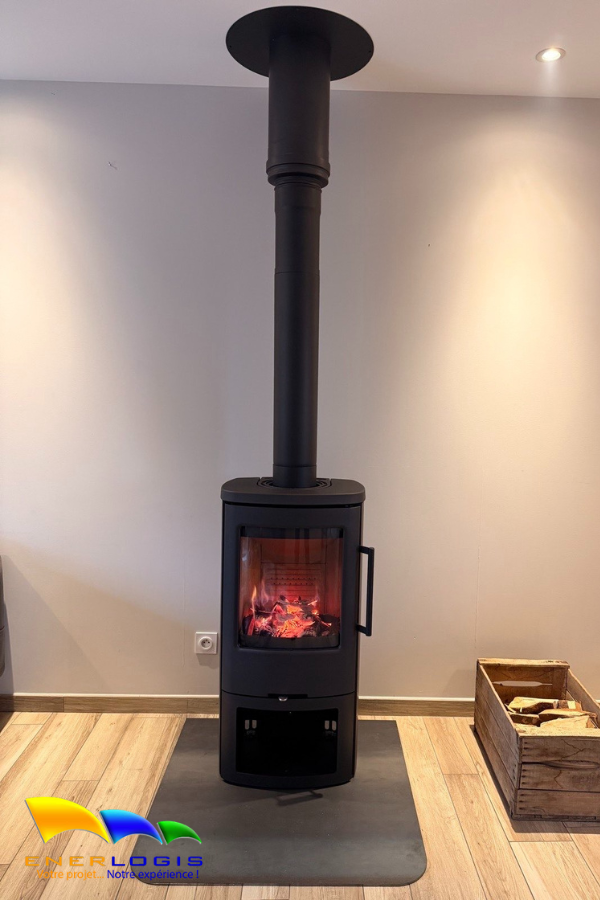 Installation d’un poêle à bois Termatech TT44 à Chambéry – Enerlogis
